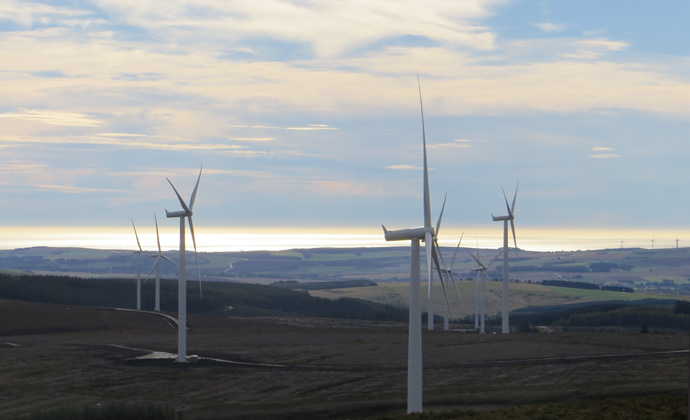 Adjacent Mid Hill Wind Farm